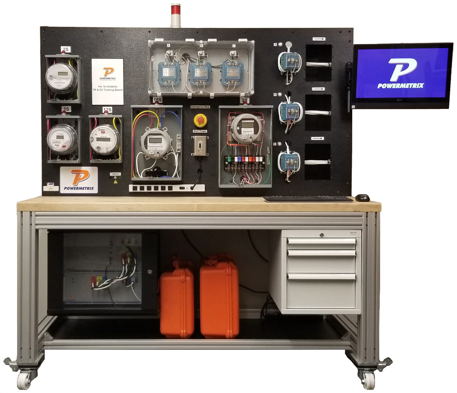 Transformer Rated and Self-Contained Training Bench | Powermetrix